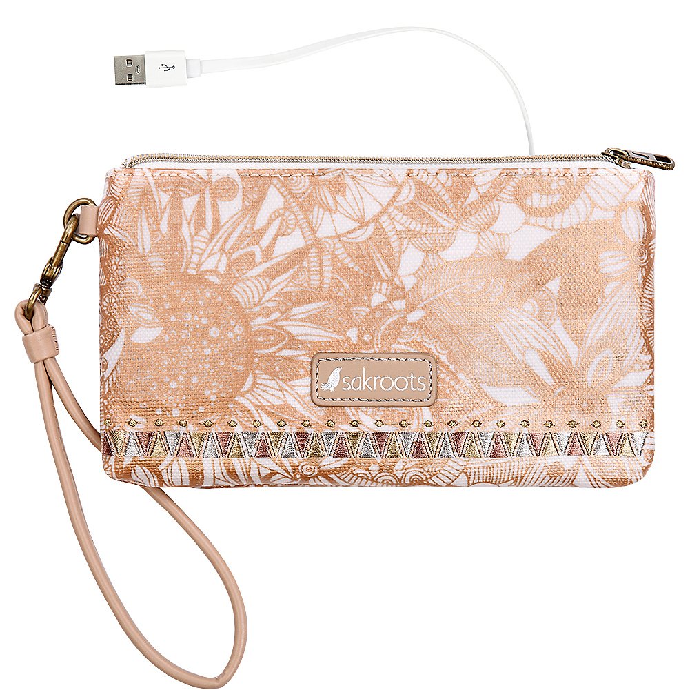 Sakroots Charging Wristlet, Violet one World