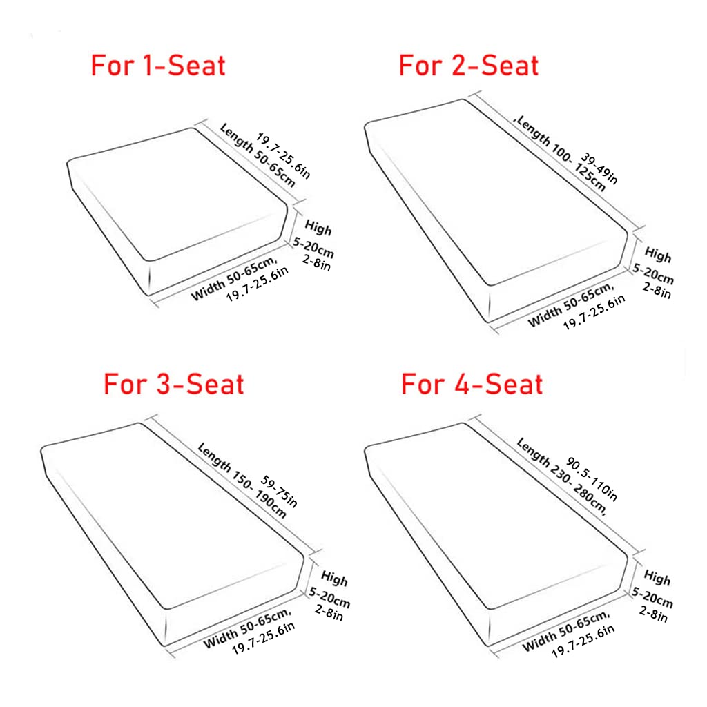 Velvet Couch Cushion Covers for L/U Shape Sofa, Stretch 3 2 1 4 Seat Cover Loveseat Chaise Lounge Sofa Slipcovers Sectional Non-Slip Furniture Protector (Light Blue 3 Seat)