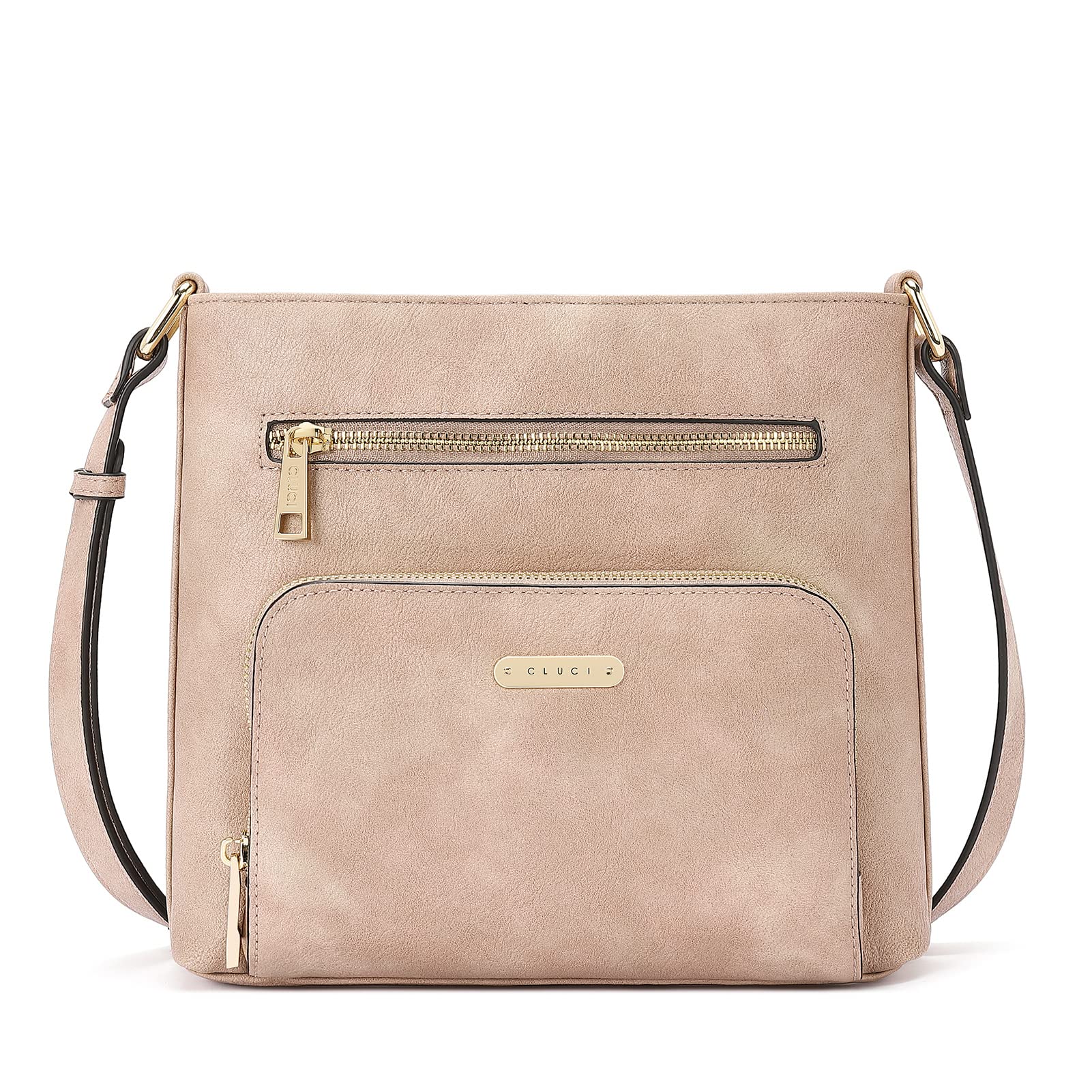 CLUCI Backpack Purse for Women Fashion Crossbody Bag Purse for Women Multi Pockets Vegan Leather Handbags Travel Designer Vintage Ladies Shoulder Bags Light Brown