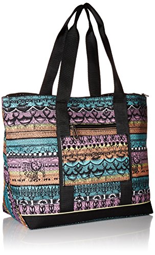 Sakroots New Adventure Finch Large Tote, Sherbet one World