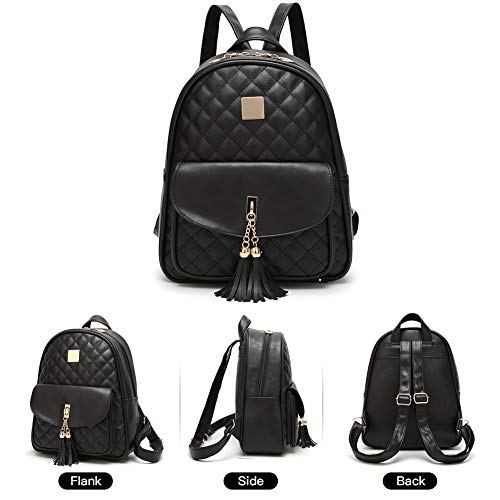 IHAYNER Women’s Backpack 3-pieces Fashion PU Leather Simple Design Bags Travel Backpack for Women