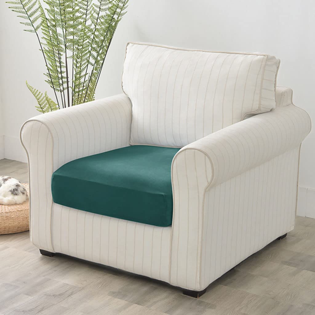 Velvet Couch Cushion Covers for L/U Shape Sofa, Stretch 3 2 1 4 Seat Cover Loveseat Chaise Lounge Sofa Slipcovers Sectional Non-Slip Furniture Protector (Light Blue 3 Seat)