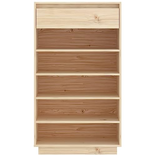 VRAXO Shoe Cabinet 23.6"x13.4"x41.3" Solid Wood Pine,Shoe Racks & Organizers-36.19lbs