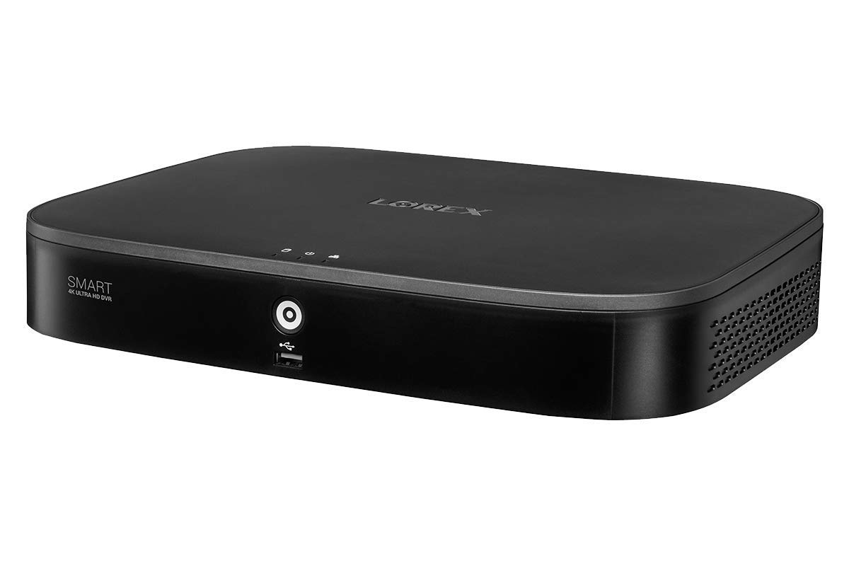 Lorex D861A81B 4K Ultra HD 8 Channel 1TB HDD Analog DVR with Smart Motion Detection and Smart Home Voice Control, 1 HDD Slot, Works with Sensors, Black (M. ) (Renewed)