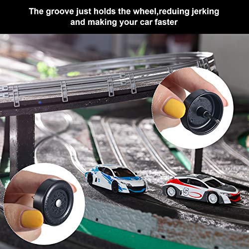4 Pieces Polished Axles with Angled Head to Minimize Friction Compatible with Derby Cars Speed Axles