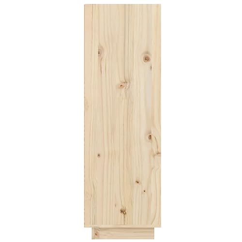 VRAXO Shoe Cabinet 23.6"x13.4"x41.3" Solid Wood Pine,Shoe Racks & Organizers-36.19lbs