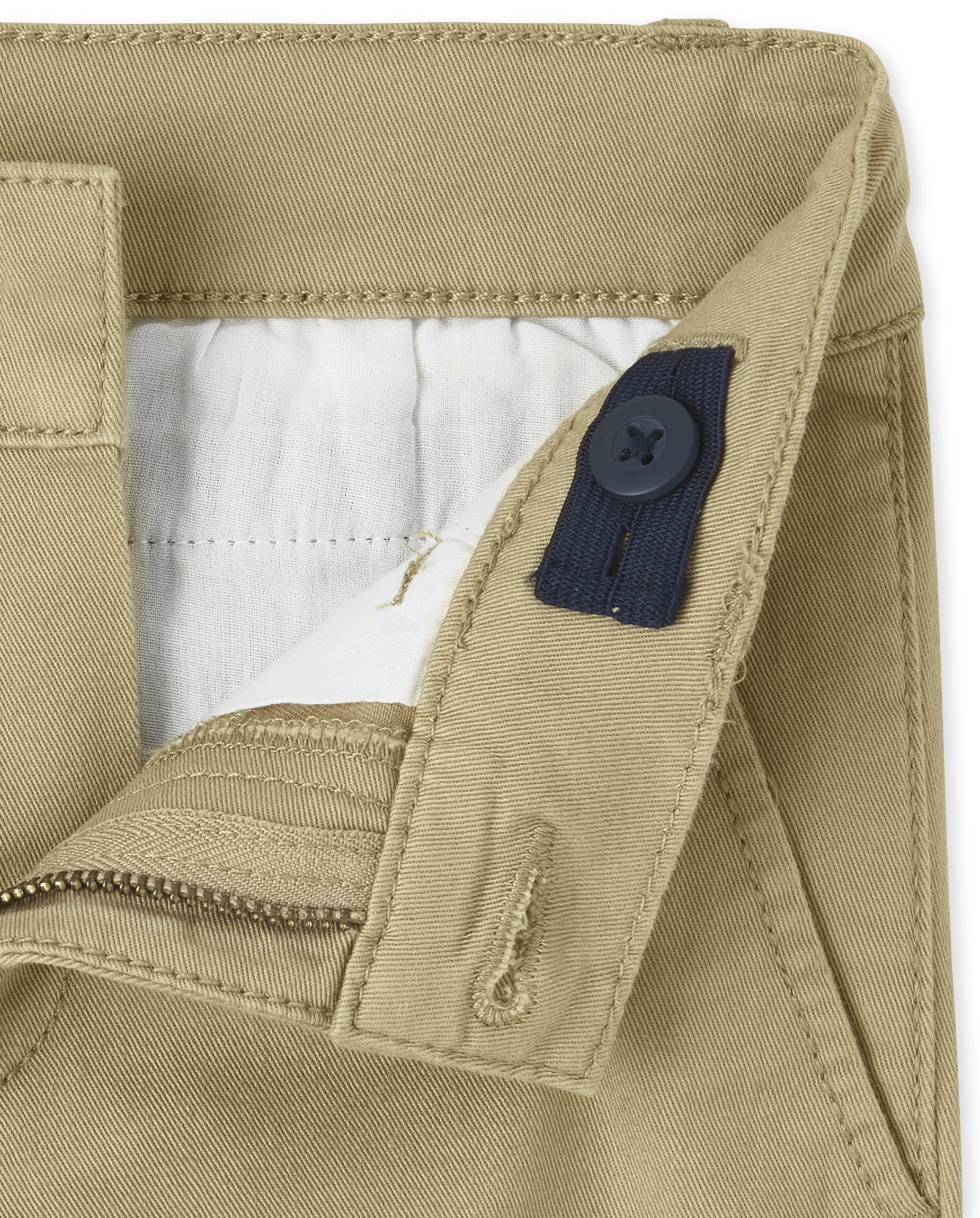 The Children's Place Boys Stretch Skinny Chino Pants,Flax Single,7
