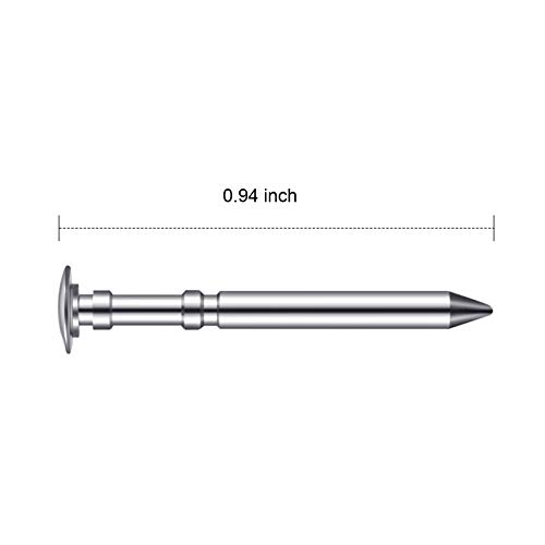 4 Pieces Polished Axles with Angled Head to Minimize Friction Compatible with Derby Cars Speed Axles