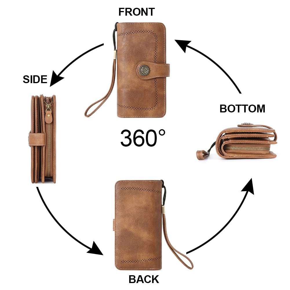 CLUCI Women Backpack Bundle with Women Wallet