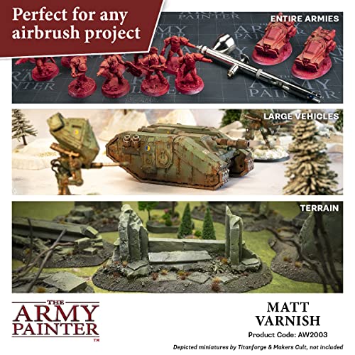 The Army Painter Warpaints Air Airbrush Matt Varnish 18ml Acrylic Paint for Airbrush, Wargaming and Modelling