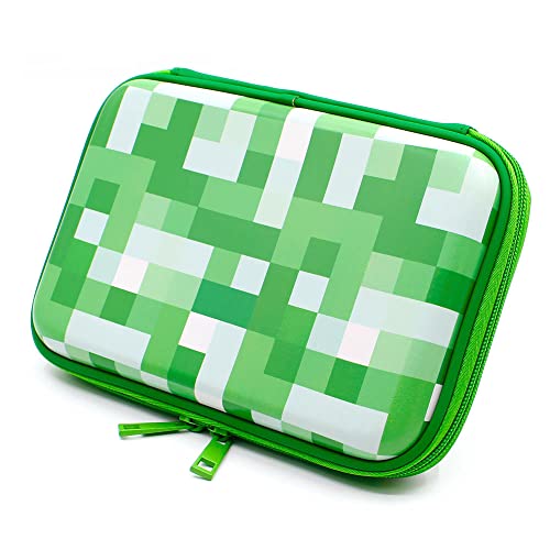 SOOCUTE School Boys Pencil Bag Pen Case With Compartments - Large Capacity Students Stationery Pouch With Zipper Closure - Cute Accessories Storage Box Organizer For Kids Girls Toddlers