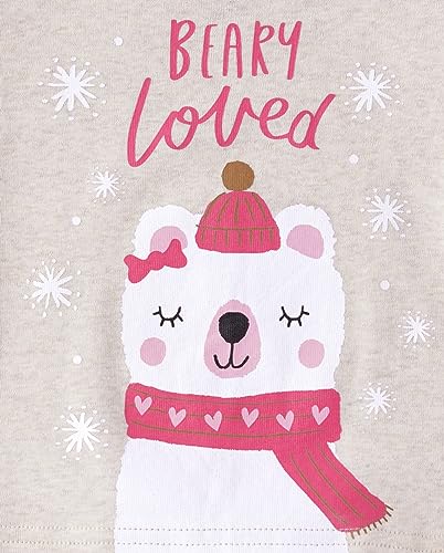 The Children's Place,and Toddler Long Sleeve Top and Pants Snug Fit 100% Cotton 2 Piece Pajama Set,3T