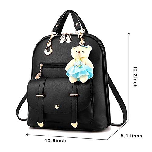 Vegan Leather Purse Backpack Mini Women Fashion Quilted Small Size Shoulder Bag