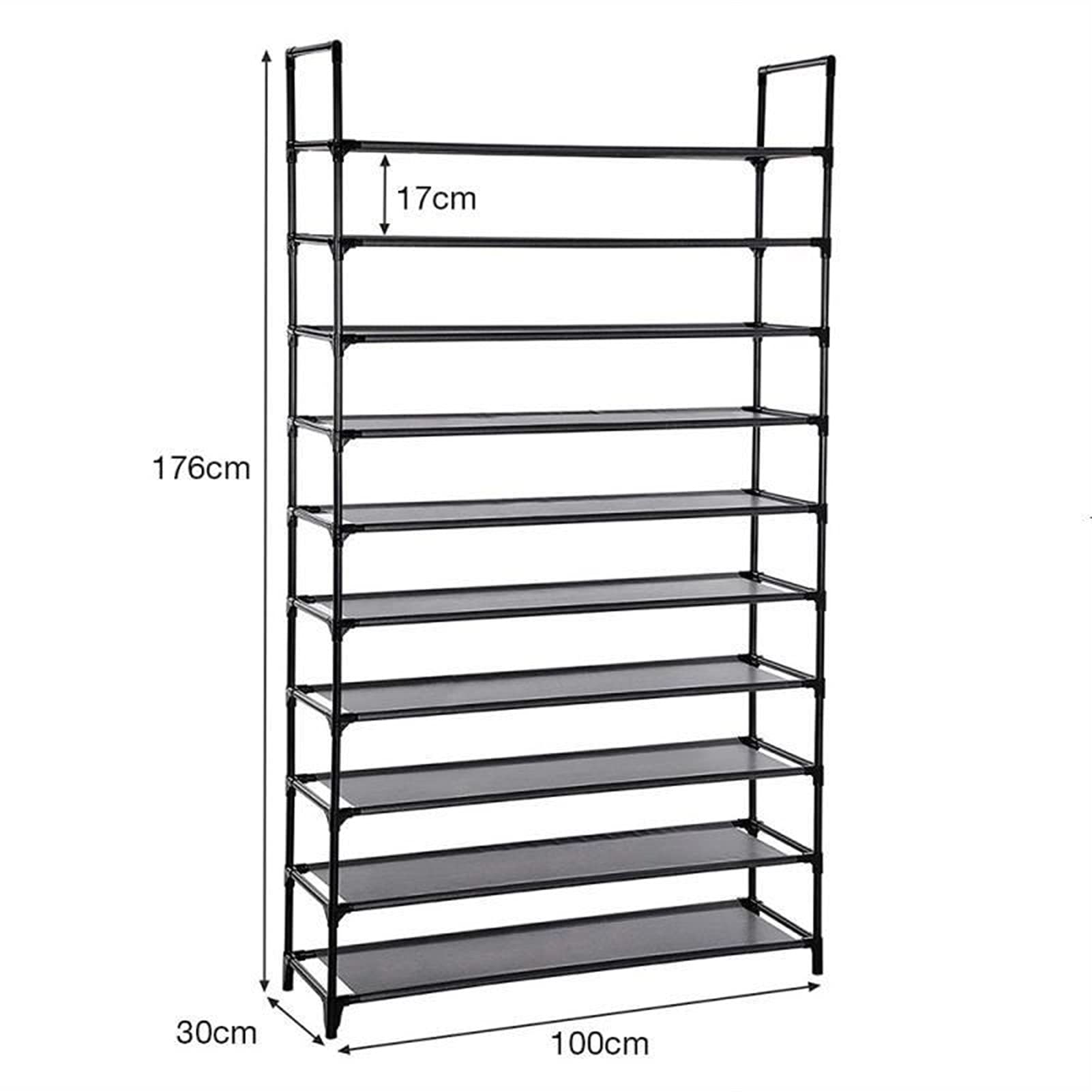 Shoe Rack 10 Tiers Shoe Organizer Shelf Shoe Cabinet Saving Space Entryway Shoe Rack Storage Holder Home Dorm Shoe Rack Shoe Storage Cabinet