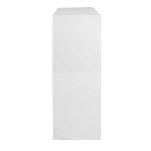ZLECTIO Shoe Rack for Entryway, Freestanding Shoe Storage with 2 Shutter Door and Top Drawer, White Shoe Cabinet for Hallway Bedroom Living Room Apartment