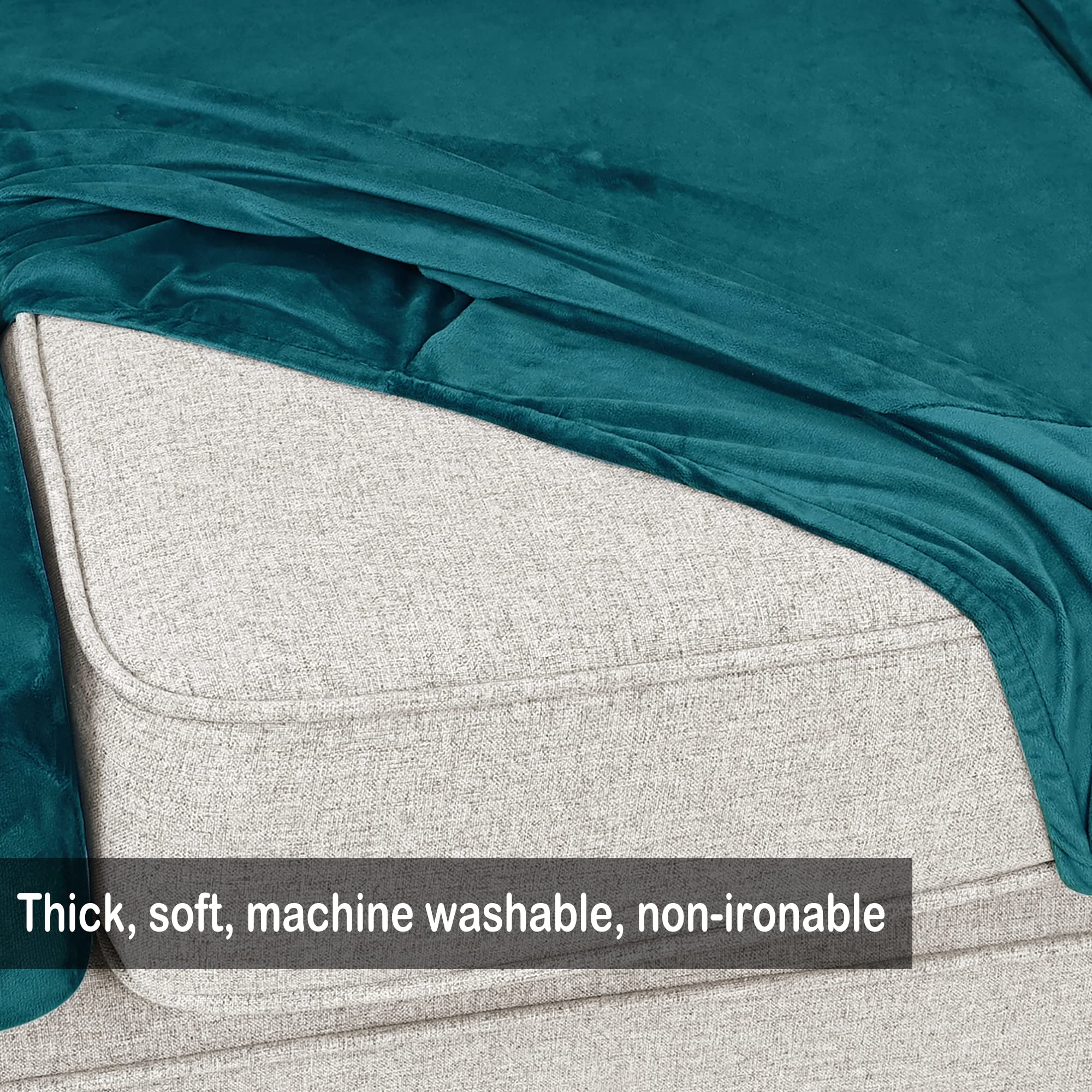 Rosnek Couch Cushion Covers Stretch for Individual Sofa Cushion,Soft Velvet U Shaped Sectional Couch Covers Sofa Slipcover for Seat Cushion Replacement,Small