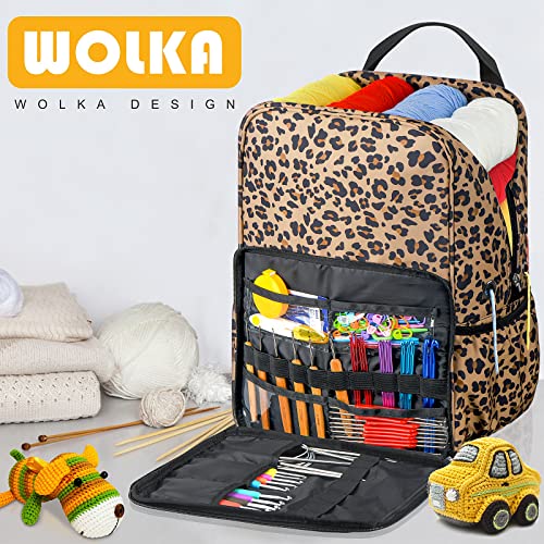 Wolka Knitting Bag, Yarn Storage - Mother's Day Gift -, Yarn Bag, Yarn Storage Organizer, Crochet Storage Knitting & Crochet Supplies 7gal Large Volume
