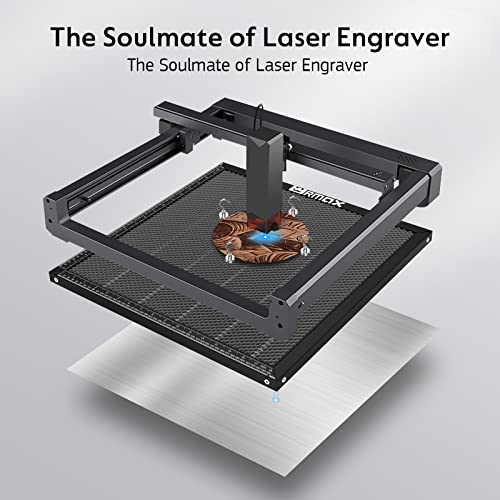 URMAX Honeycomb Laser Bed, Laser Cutter 19.68x 19.68x 0.87 inch Honeycomb Working Panel Set for CO2 or Diode Laser Engraver Cutting Machine,Honeycomb Working Table with Aluminum Plate
