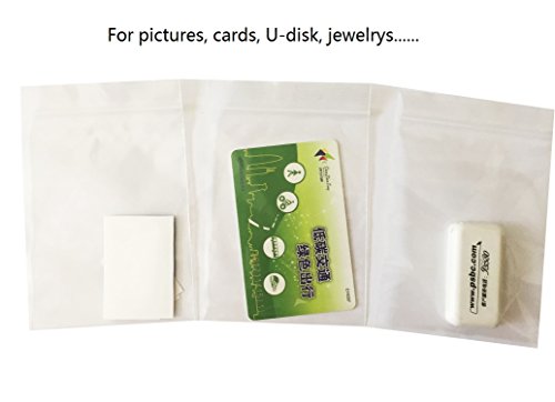 3''x 4'', (Pack of 200) Small Clear Poly Zipper Bags Reclosable Zipper lock Storage Plastic Bags for Jewelry, Gift Card, Halloween Candy
