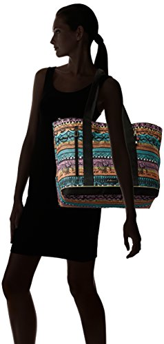 Sakroots New Adventure Finch Large Tote, Sherbet one World