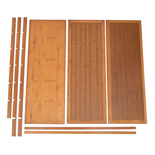 Shikiy 3 Doors Shoe Storage Bench, 8 Tiers Entryway Shoe Cabinet Organizer, Removable Shoe Floor Storage Shoe Rack for Entryway Hallway