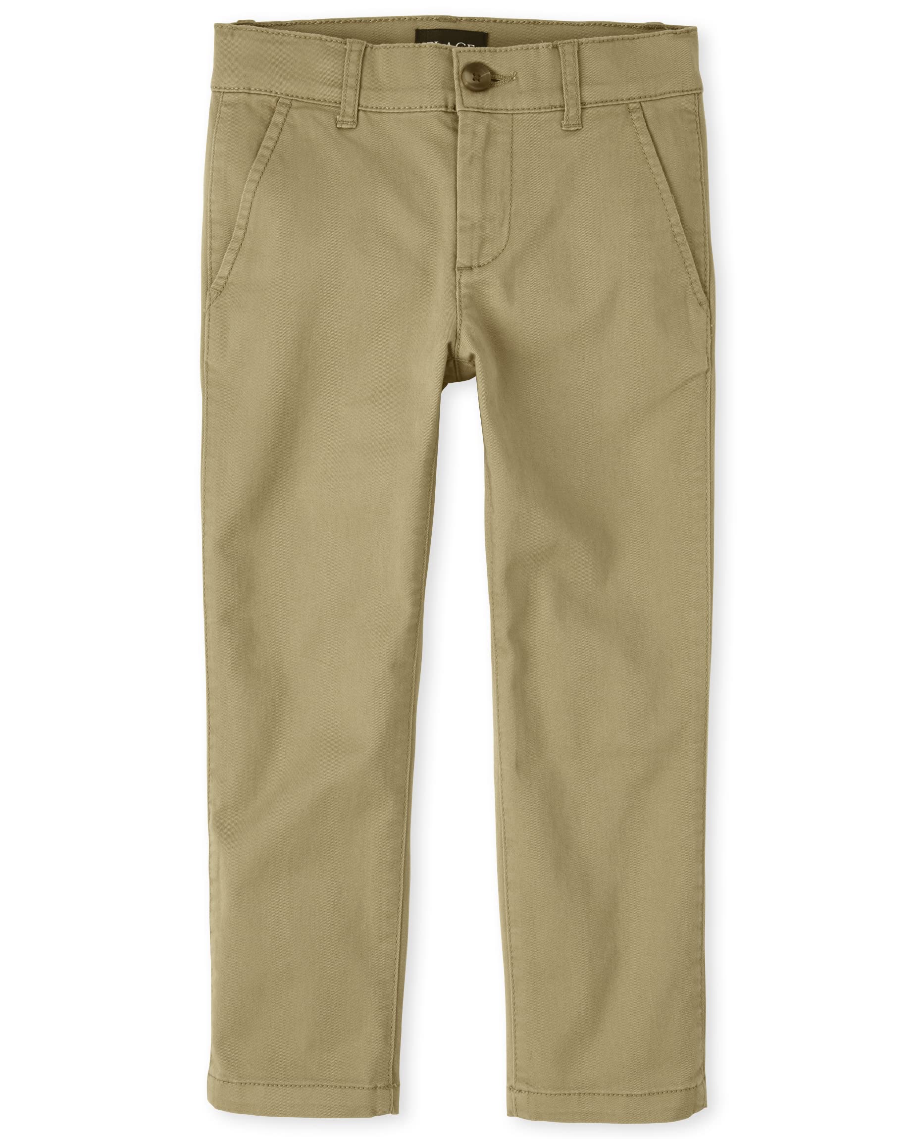The Children's Place Boys Stretch Skinny Chino Pants,Flax Single,7