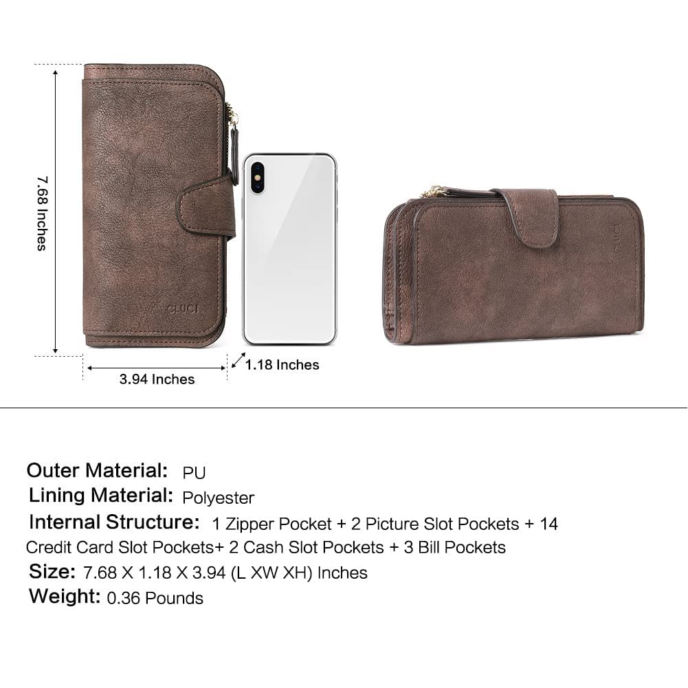 CLUCI Women Backpack Bundles with Wallet