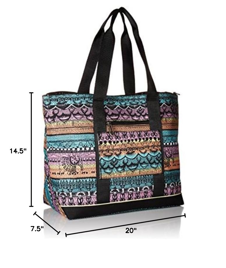 Sakroots New Adventure Finch Large Tote, Sherbet one World