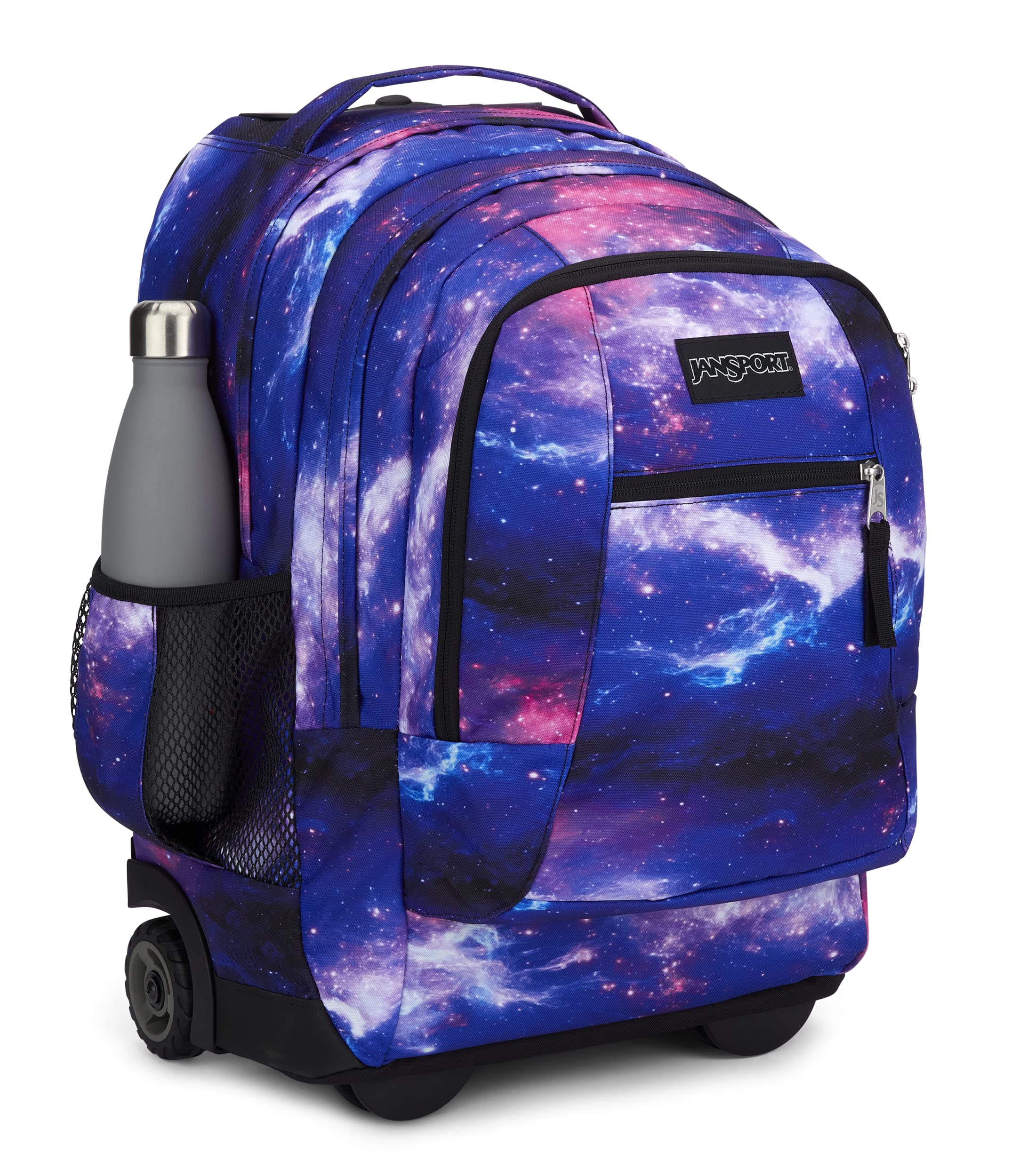 JanSport Driver 8 Rolling Backpack - Wheeled Travel Bag with 15-Inch Laptop Sleeve, One Size, Space Dust
