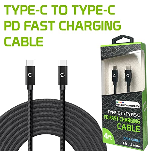 Dual USB-C/PD 60W Fast Charging Cord Compatible with vivo V20 Pro 5G Plus 5Gbps Data Transfer for Power Delivery Hi Capacity Charging (White)