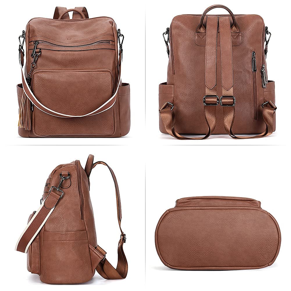CLUCI Backpack Purse Bundles with Women Wallet