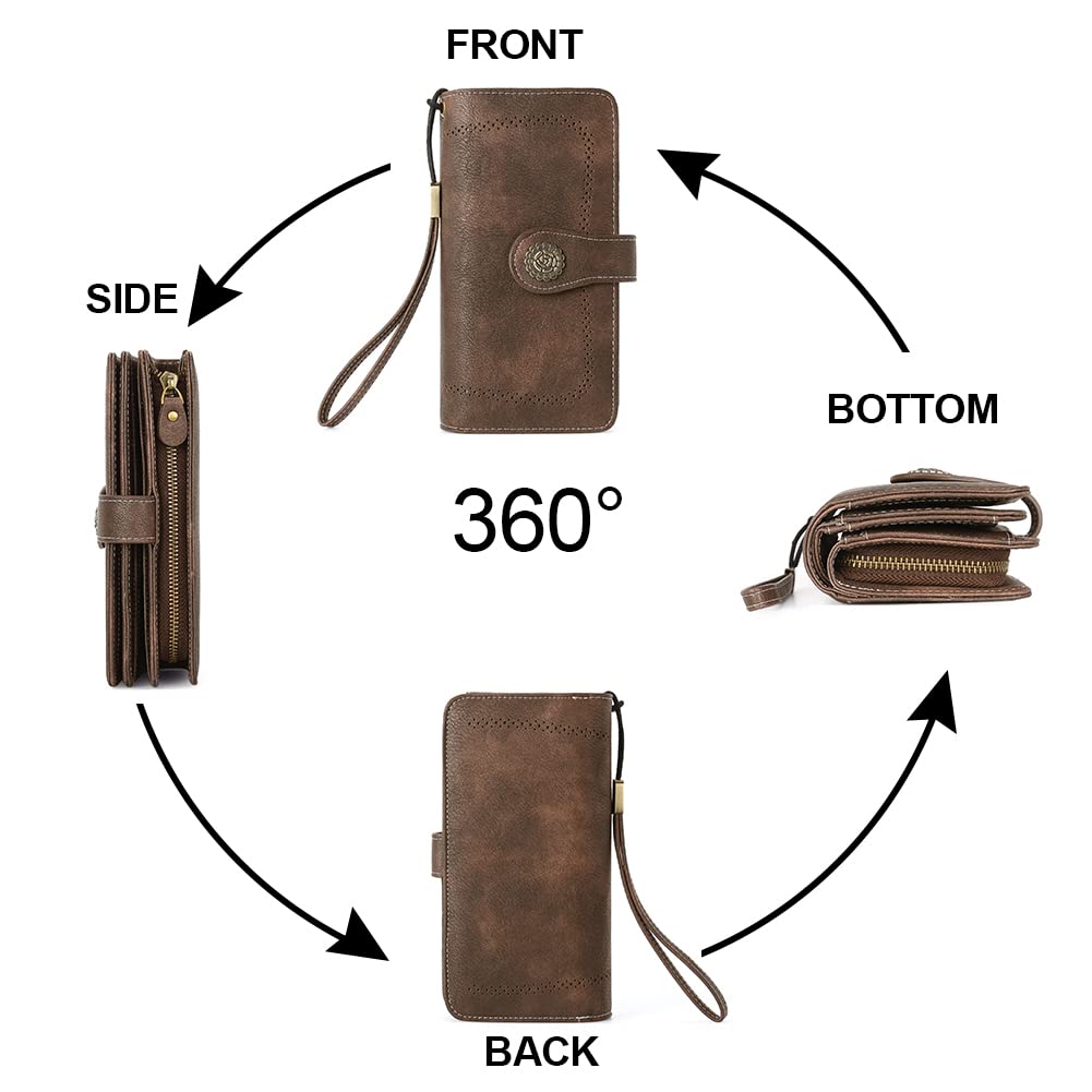 CLUCI Women Backpack Bundle with Women Wallet