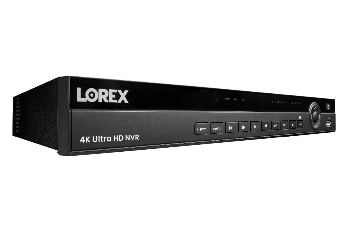 Lorex N881A38B Series 32 Channel 4K 2x4TB IP Ultra HD Security System Network Video Recorder (NVR) with Lorex Cloud Connectivity, Audio, Black (Recorder Only)