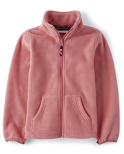 The Children's Place,Heavy 3 in 1 Winter Jacket, Wind-Resistant Water-Resistant Shell, Fleece Inner,Kelly Floral_Black | LOTUS FLOWER,Large (10/12)