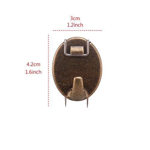 BAMI-LEE House 10 Piece Cubicle Hooks for Fabric Panels at Your Office or Wall Paper at Home,Kitchen,Room,Board (Bronze)