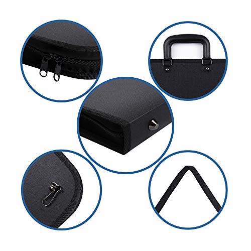 1st Place Products Professional Art Portfolio Case - 20 x 28 Inches - Light Weight & Durable - Shoulder Strap & Handle Options - Three Inside Pockets - Water Resistant - Documents Posters Monitors