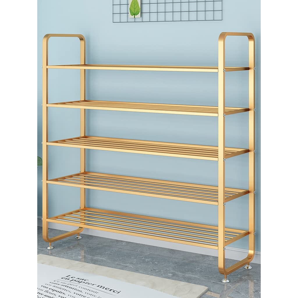 HEXEH Shoe Rack 3-Tier Shoe Rack, Metal Shoe Storage Organizer Shelf, Large Capacity, Space Saving, Ideal for Entrance Living Room Bedroom Dorm Shoe Storage Rack Shoe Storage Cabinet