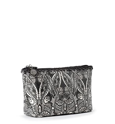 Sakroots Womens Essential Medium Pouch in Coated Canvas, Black & White Soulful Desert, One Size US