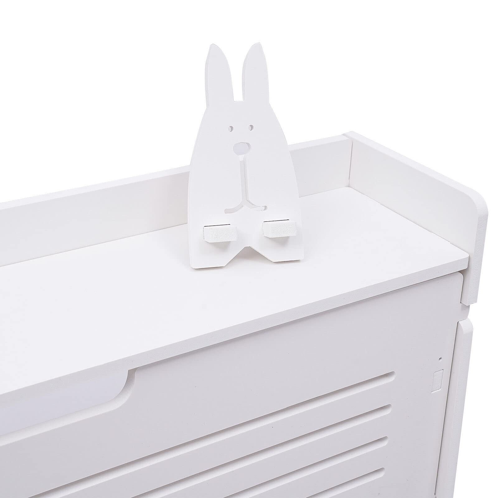 YINZINR Modern Shoe Storage Cabinet with 3 Flip Drawers, Freestanding Shoe Rack Storage Organizer, for Entryway Hallway, Living Room, White