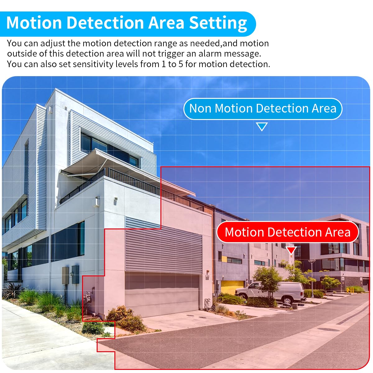 (Dual Antennas for Wi-Fi Enhanced) AI Human Detected 2K 3.0MP Wireless Security Camera System, Surveillance NVR Kits with 2TB Hard Drive, 4Pcs Outdoor WiFi Security Cameras, with Audio, Night Vision