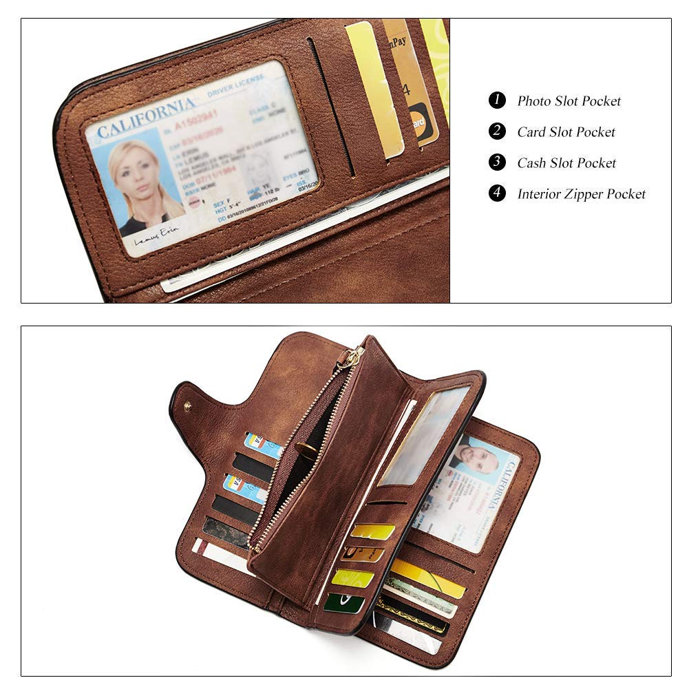 CLUCI Backpack for Women Bundles with Wallet