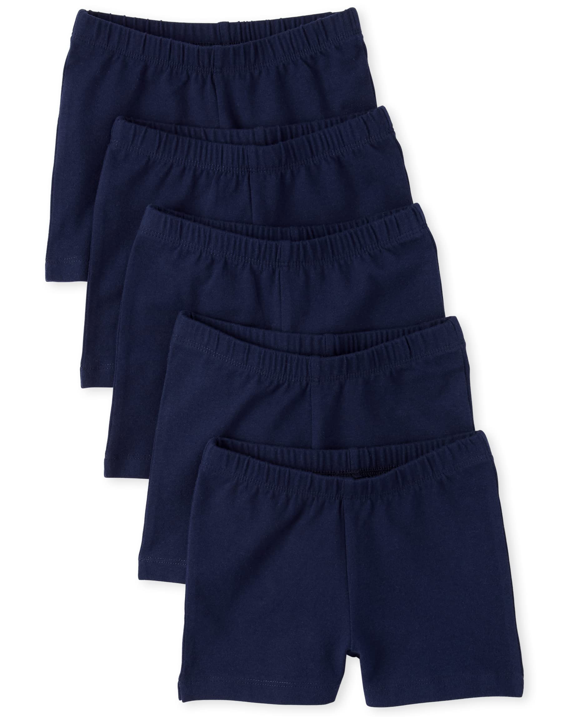 The Children's Place Girls Basic Cartwheel Short, Tidal 5 Pack, Small