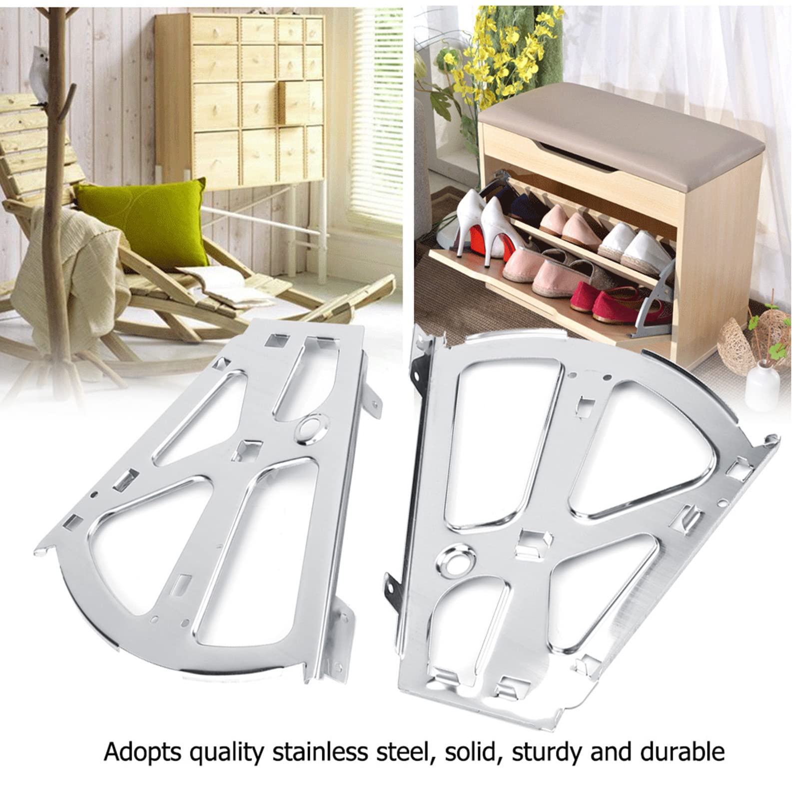 BROLEO Shoe Rack For Door Hanging, Shoe Rack With Doors, Enclosed Shoe Rack, Sturdy Shoe Rack For Doors Wall Shoe Cabinet For Shoes Rack For Shelf (2 Tier)