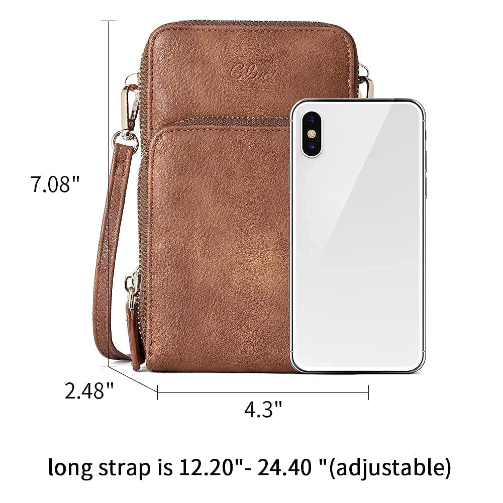 CLUCI Women Backpack Purse Leather Bundles with Small Crossbody Bag for Women Cellphone Shoulder