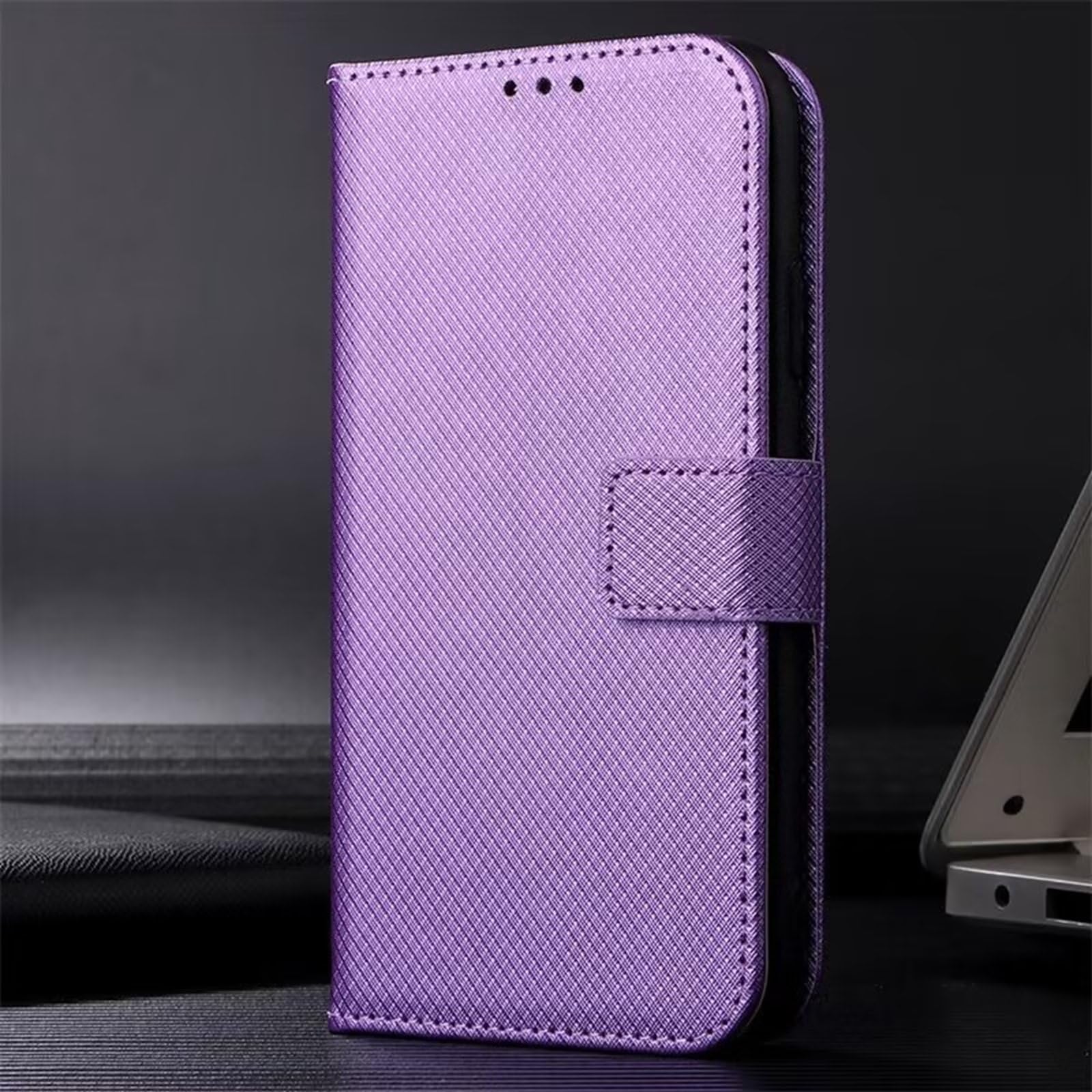 Phone Case for Realme V20, Leather Wallet Case for Realme V20 Non-Slip PU Leather Cover, Flip Folio Book Phone Cover for Realme V20 Case Purple