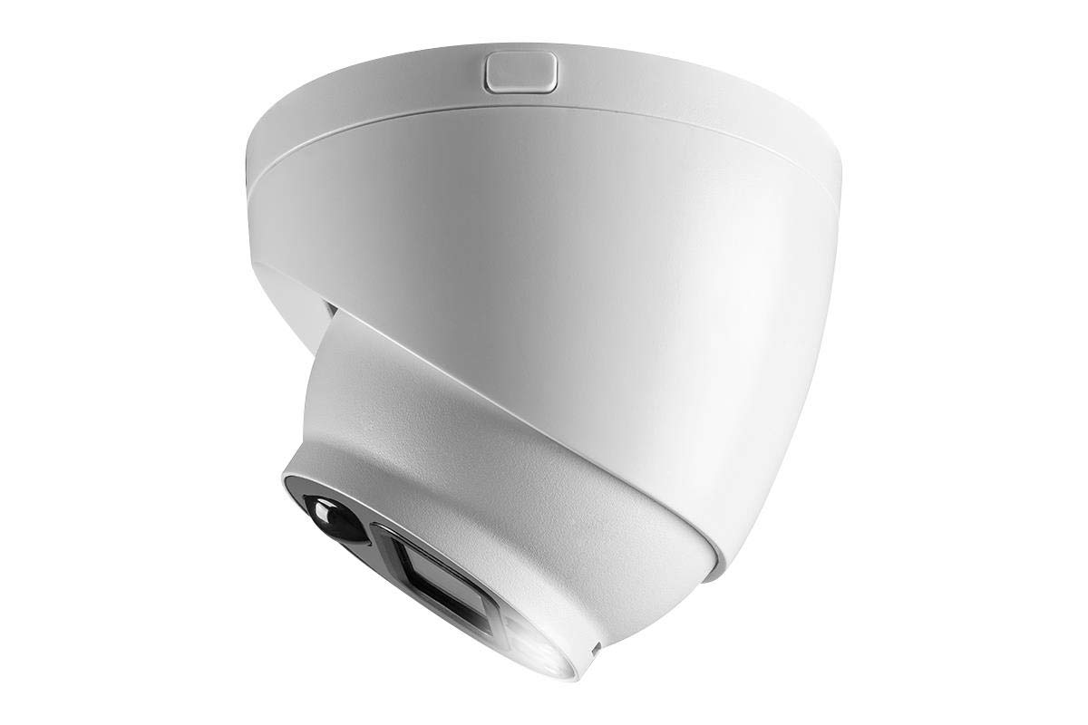 Lorex C241XC Indoor/Outdoor 1080p Analog HD Active Deterrence Dome Security Camera, 120ft Night Vision, 2.8mm, F2.0, IP67, Works with D841, DV900, LHV5100, D241, D231, D441, D861, White