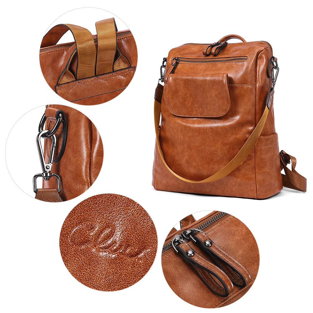 CLUCI Women Backpack Purse Bundles with Women Wallet