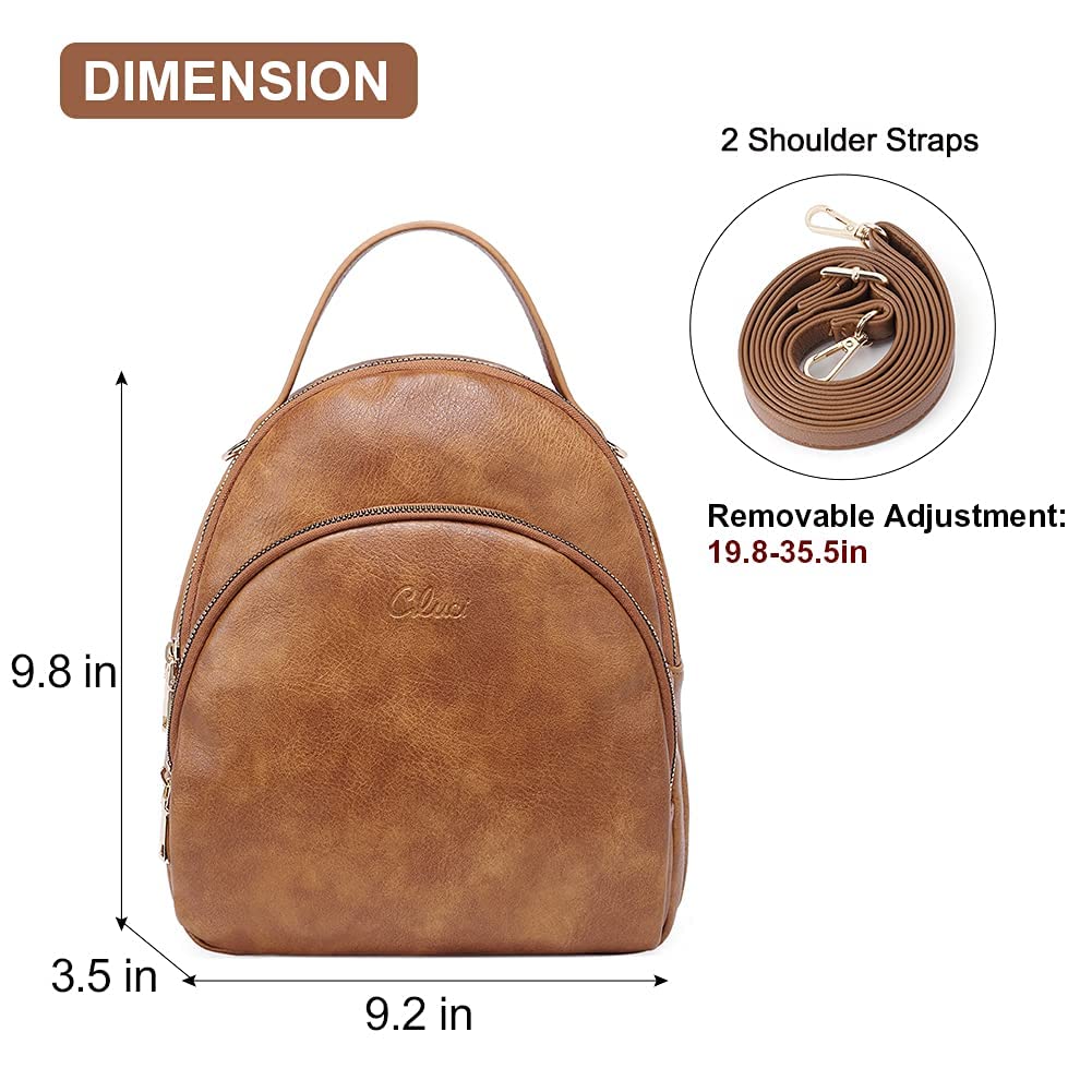 CLUCI Backpack Purse bundles with Small Daypack
