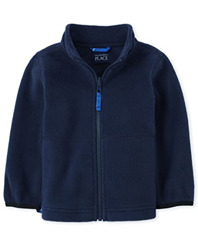 The Children's Place baby boys And Toddler Boy Heavy 3 in 1 Winter Jacket, Wind, Water-resistant Shell, Fleece Inner Down Alternative Coat, Blue Airplanes, 4T US