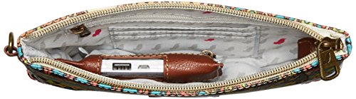 Sakroots Artist Circle Charging Wristlet, Natural One World